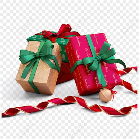 녹색 활 선물 일러스트 상자 3d 요소리본크리스마스