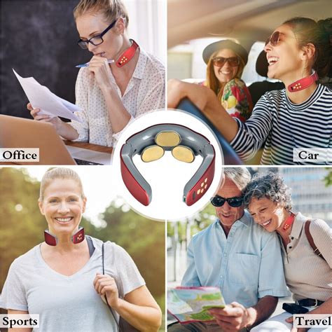 Neck Massager Electric Neck Massage Pain Relief To Grandado