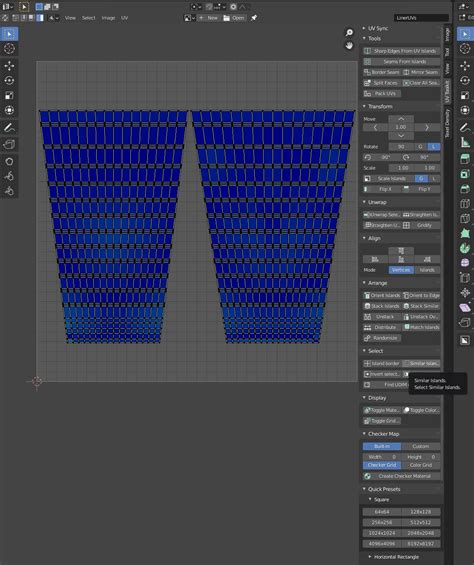 How To Select Identical Uv Island At One Time Blender Stack Exchange