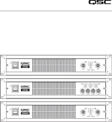 Qsc Cx404 Handleiding 102 Paginas
