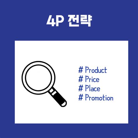 마케팅 믹스 4p 전략의 정의 종류 및 예시 네이버 블로그