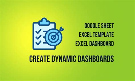 Create Dynamic Excel Dashboards Google Sheet Templates Excel Spreadsheets By Excel Vantage