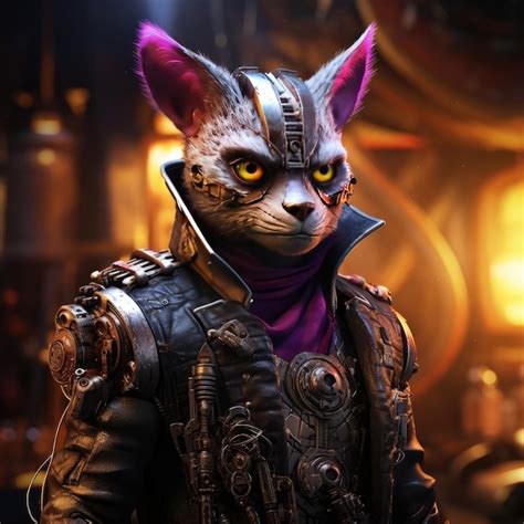 Premium Photo Cute Skinny Steampunk Robot