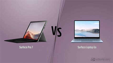 Surface Pro 7 Vs Surface Laptop Go Detailed Specs Comparison