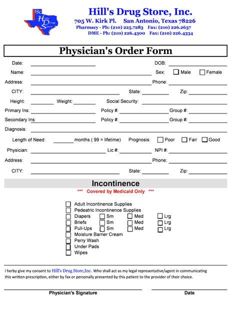 Fillable Online New Dme Rx For Incontinence Fax Email Print Pdffiller