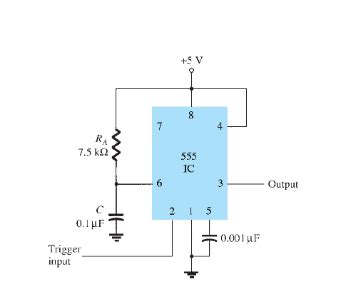 Solved For The Circuit When Triggered By A Negative Chegg Com