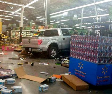 Pickup Truck Punctures Iowa Walmart Storefront Killing 3