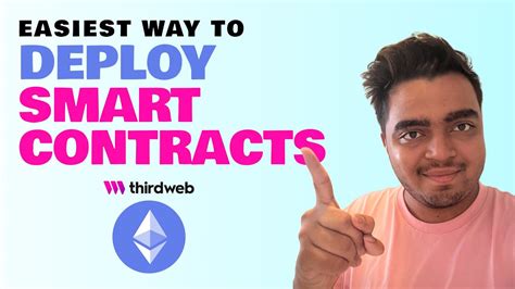 Easiest Way To Deploy Smart Contracts Thirdweb Deploy Youtube