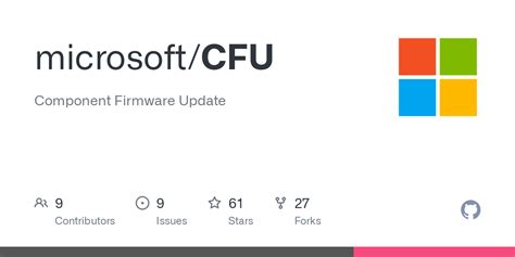 Github Microsoftcfu Component Firmware Update