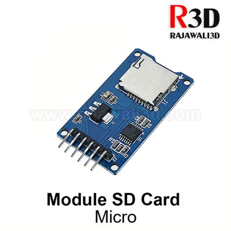 Jual Microsd Card Module Slot Socket Micro Sd For Arduino Kab Temanggung Rajawali3d Tokopedia