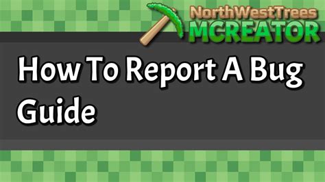 MCREATOR Opening A Bug Report YouTube