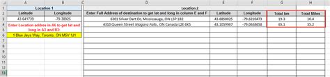 Solved Excel Calculate Distance Between Zip Codes Experts Exchange