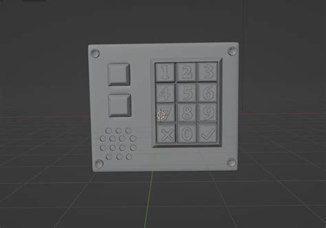 3d Keypad 3d Model Turbosquid 2342804
