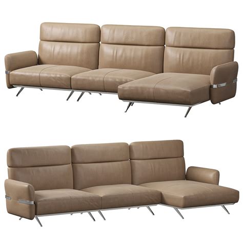 Pablo Leather Sofa By Natuzzi Model Turbosquid 1958130