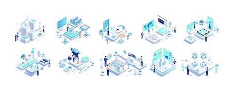 Premium Vector Technology Isometric Illustration