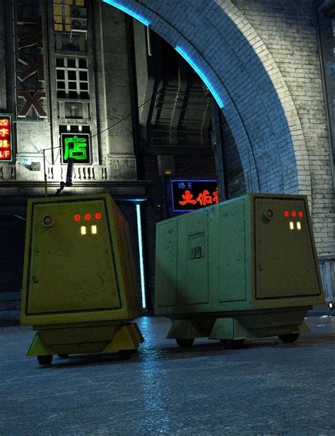 Sci Fi Patrol Bot Render State