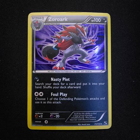 Pokémonkort Zoroark 71114 Holo Black And White Köp På Tradera