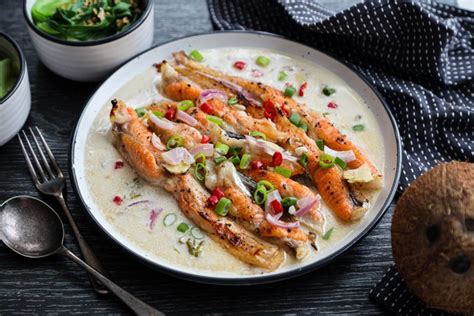 Salmon Belly Paksiw Sa Gata Ang Sarap