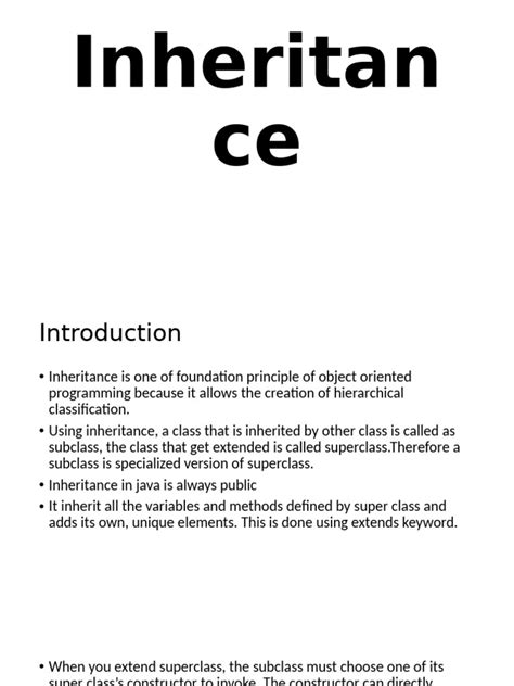 Inheritance And Interface Pdf