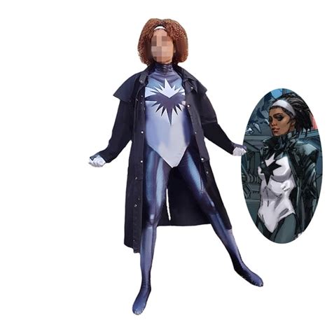 Captain Marvel Spectrum Monica Rambeau Costume White Grey Comic