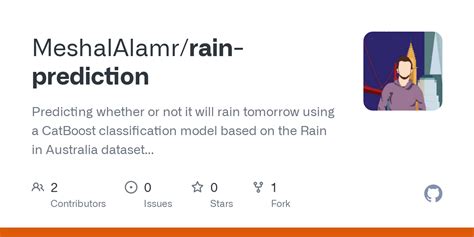 GitHub MeshalAlamr Rain Prediction Predicting Whether Or Not It Will Rain Tomorrow Using A