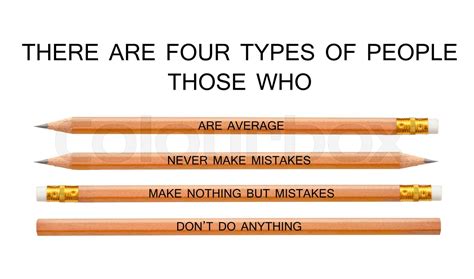 Classifying People There Are Four Types Stock Image Colourbox