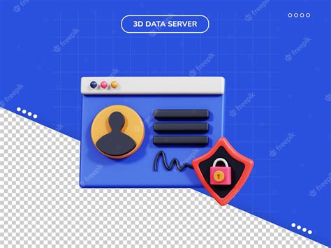 Premium Psd Personal Data Security 3d Icon
