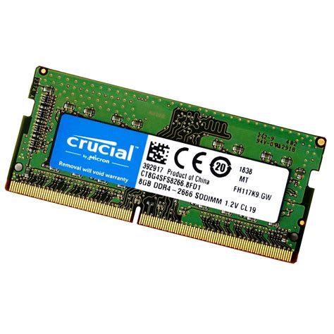 Crucial Ddr4 8gb X2 2666 Mh Pc4 21300 Laptop Sodimm Notebook Memory Ram