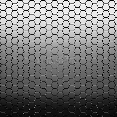 futuristic and technological hexagonal background 3d rendering stock illustration