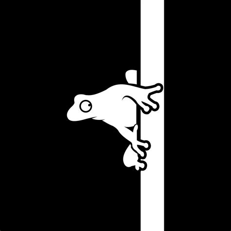 Simple Frog Hiding Vector Illustration 15733655 Vector Art At Vecteezy