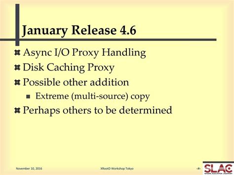 xrootd release 4 5 and beyond ppt download