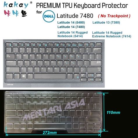 Jual Keyboard Protector Dell Latitude 14 7480 No Trackpoint Kakay Premium Shopee Indonesia