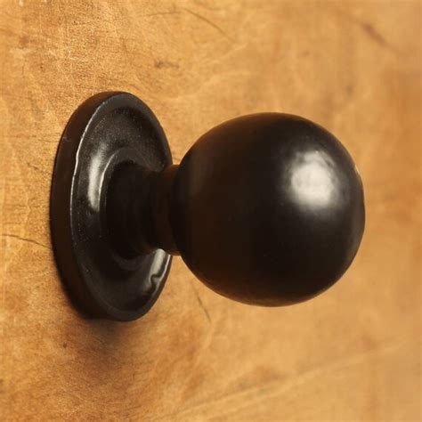 Black Rustic Cast Iron Cabinet Knobs Antique Style Drawer