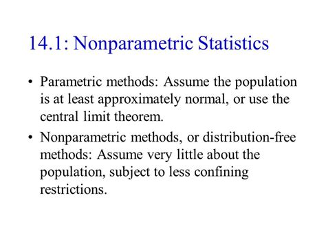 Chapter 14 Elements Of Nonparametric Statistics Ppt Download