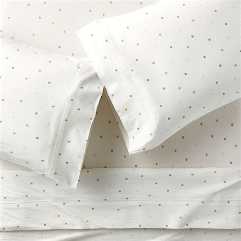 Grey Polka Dot Sheets Crate And Barrel Canada