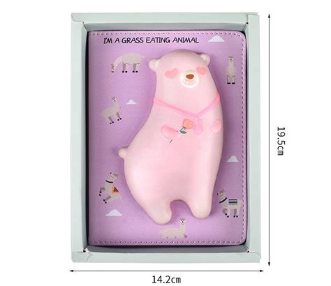Pu Foam Anti Stress Relief Slow Rise Squishy School Supply Squishy Notebook Cute Fidget Sensory