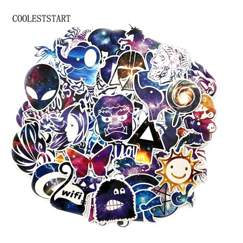 50 шт смешанные галактические наклейки со звездами мечта аниме Мультяшные наклейки S для Diy