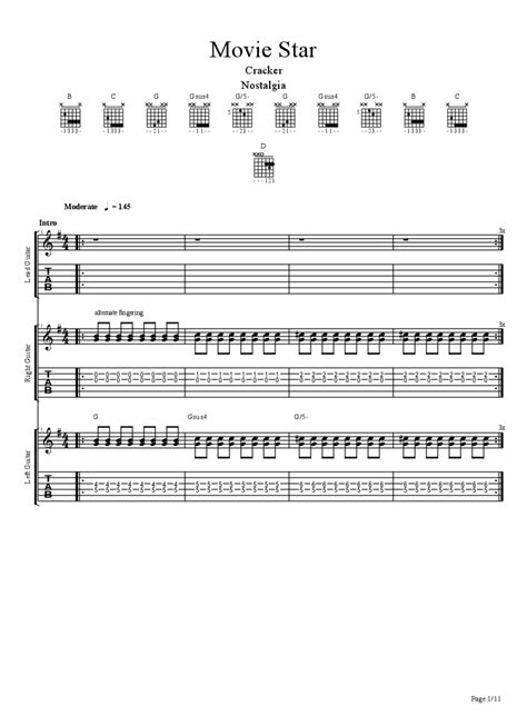 Star Wars Guitar Chords
