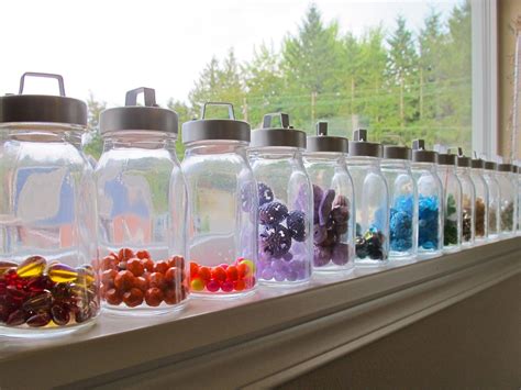 Img 6019  1600×1200 Bead Storage Craft Room Ikea Spice Jars
