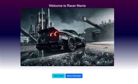 Github Gaming Verseracer Mania Simple Javascript Racing Game With