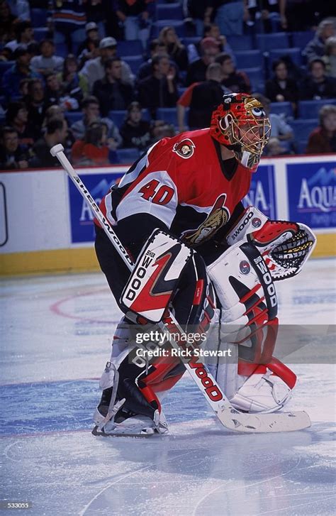 Goal Tender Patrick Lalime Of Ottawa Senators Is Ready On The Ice News Photo Getty Images