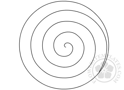 Printable Spiral Paper Rose Template Printable Free Templates
