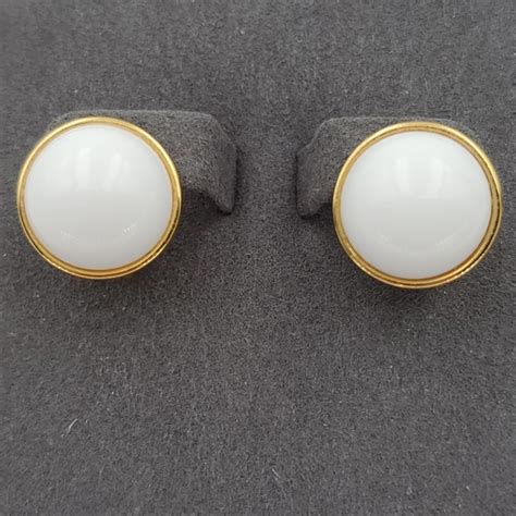 Monet Jewelry Monet White Gold Tone Clip On Earrings Poshmark