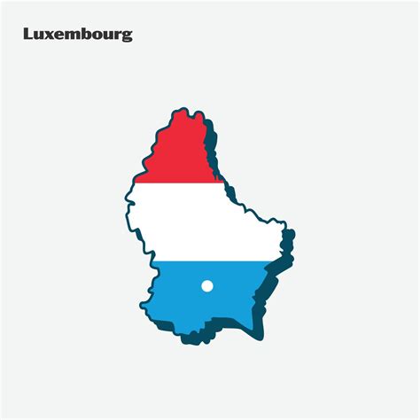 Luxembourg Country Flag Map Infographic 20627682 Vector Art At Vecteezy