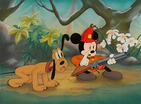 A Celluloid Of Mickey Mouse And Pluto From The Pointer By Walt Disney Studios On Artnet