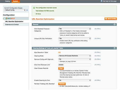 core url rewrites optimization magento extension from safemage