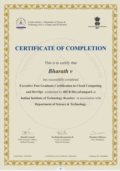 Bharath Kumar On Linkedin Cloudcomputing Devops Certification Intellipaat