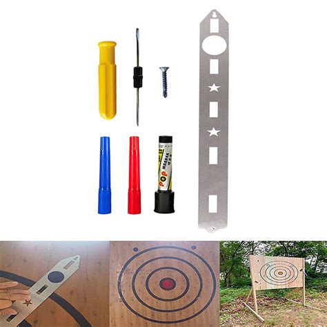 Stainless Steel Throwing Axe Target Template Stencilaxe Throwing