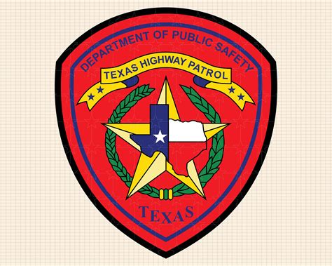 Texas Highway Patrol Patch Svg Bundle Texas Highway Patrol Badge Svg Txdps Emblem Svg Texas