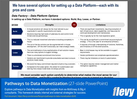 Evaluating Options For Data Platform Implementation Ppt Slide
